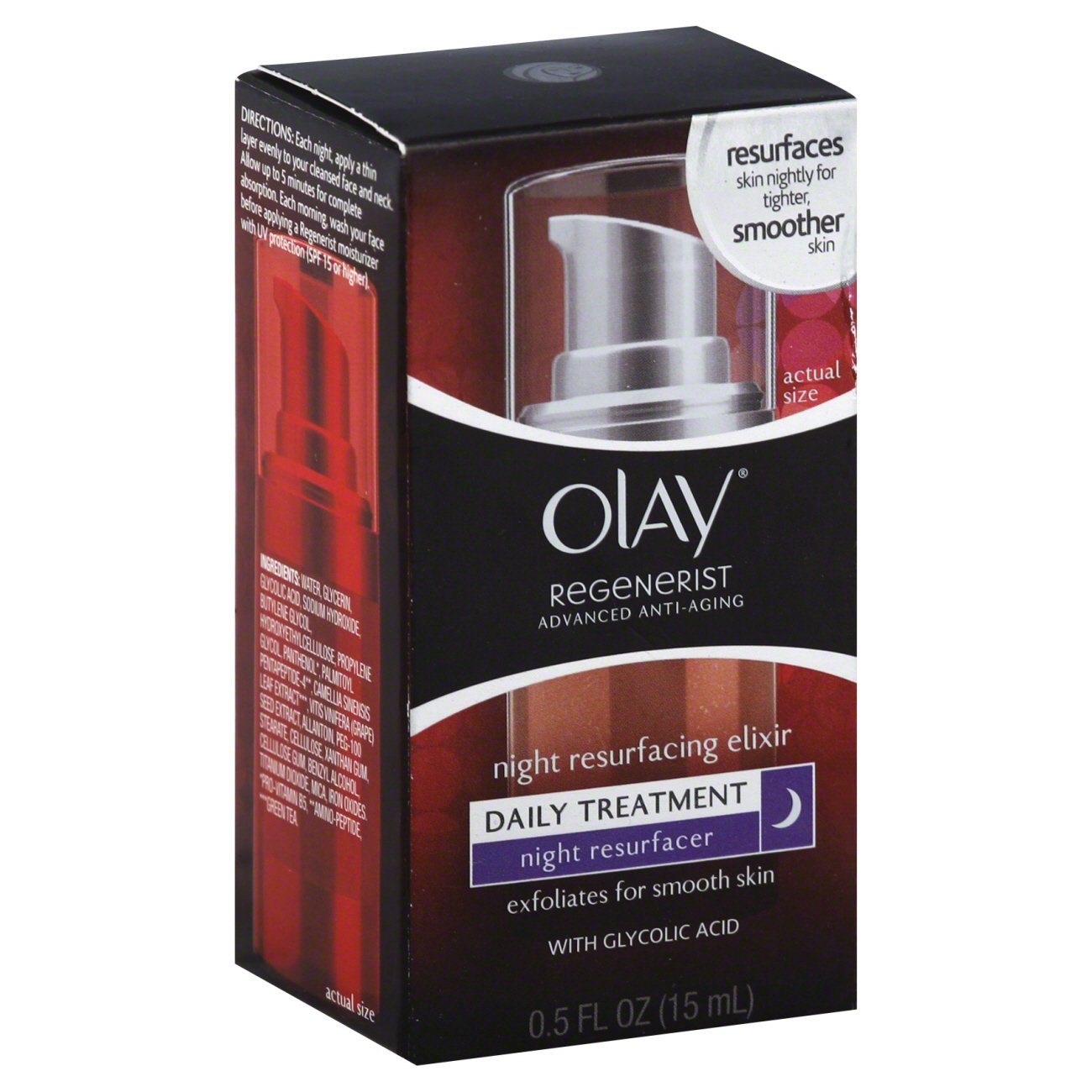 Olay Regenerist Daily Treatment Night Resurfacing Elixir - Shop Facial ...