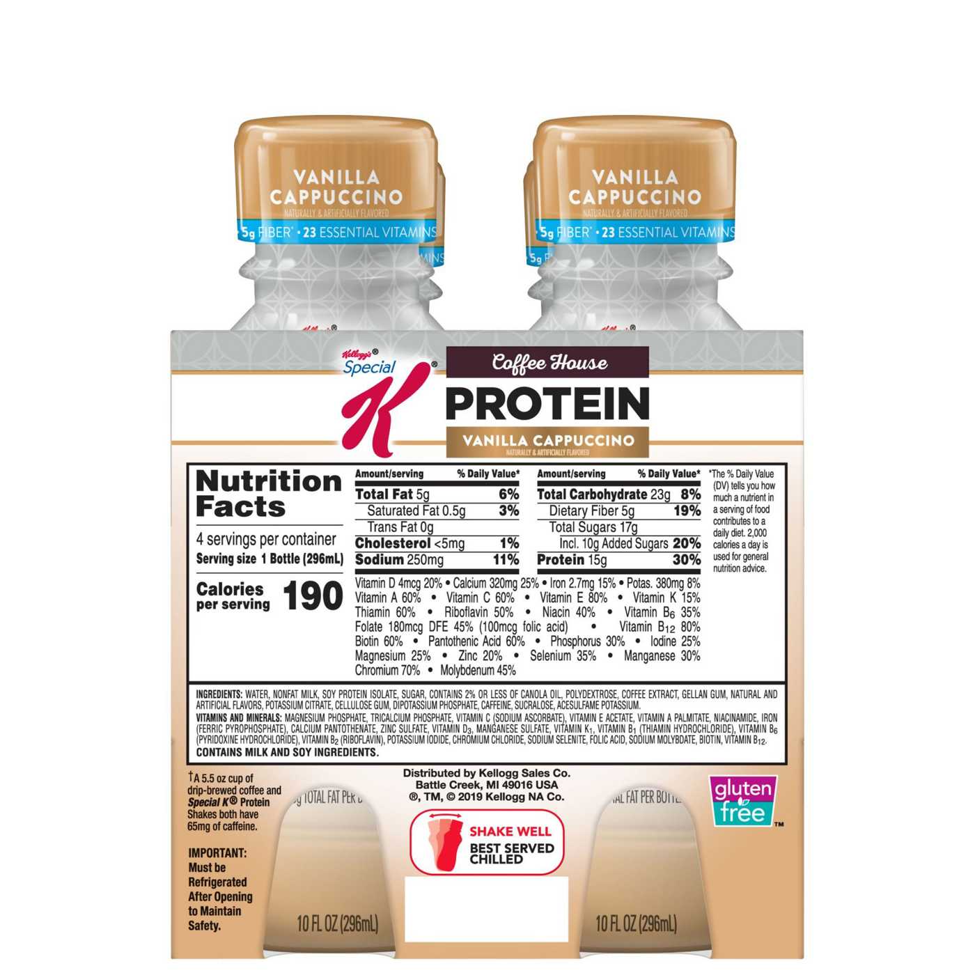 Kellogg's Special K Protein Shakes Vanilla Cappuccino - Shop Diet ...