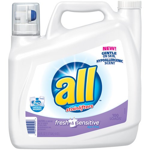 All Fresh and Sensitive with Stainlifters HE Liquid Laundry Detergent ...