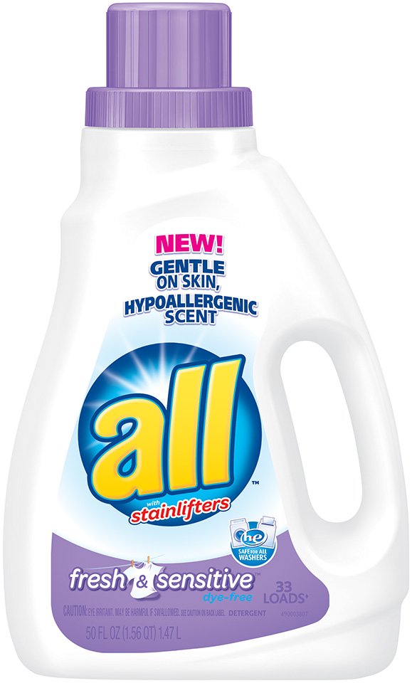 All 2X Liquid Fresh & Sensitive Laundry Detergent 33 Loads - Shop ...