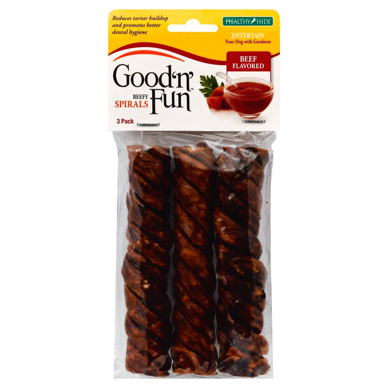 Healthy Hide Good 'n' Fun 5" Beef Crunchy Spirals - Shop Dogs at H-E-B