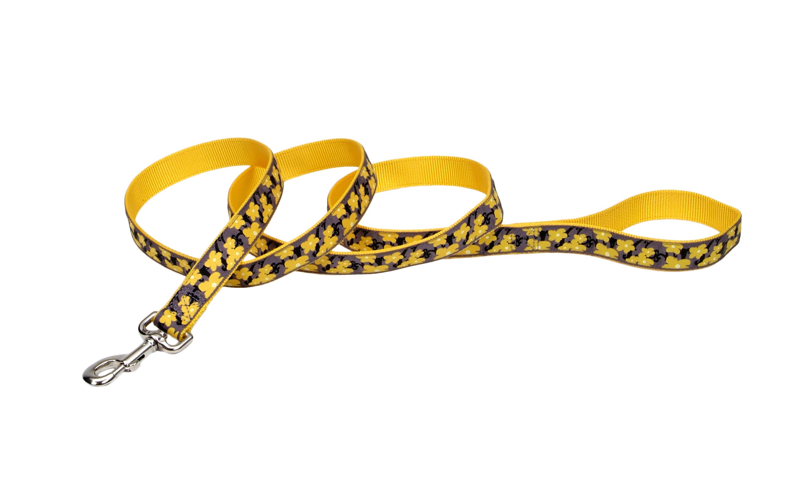 Coastal Pet Products Pet Attire 1 Inch X 6 Feet Nylon Leash with Yellow ...