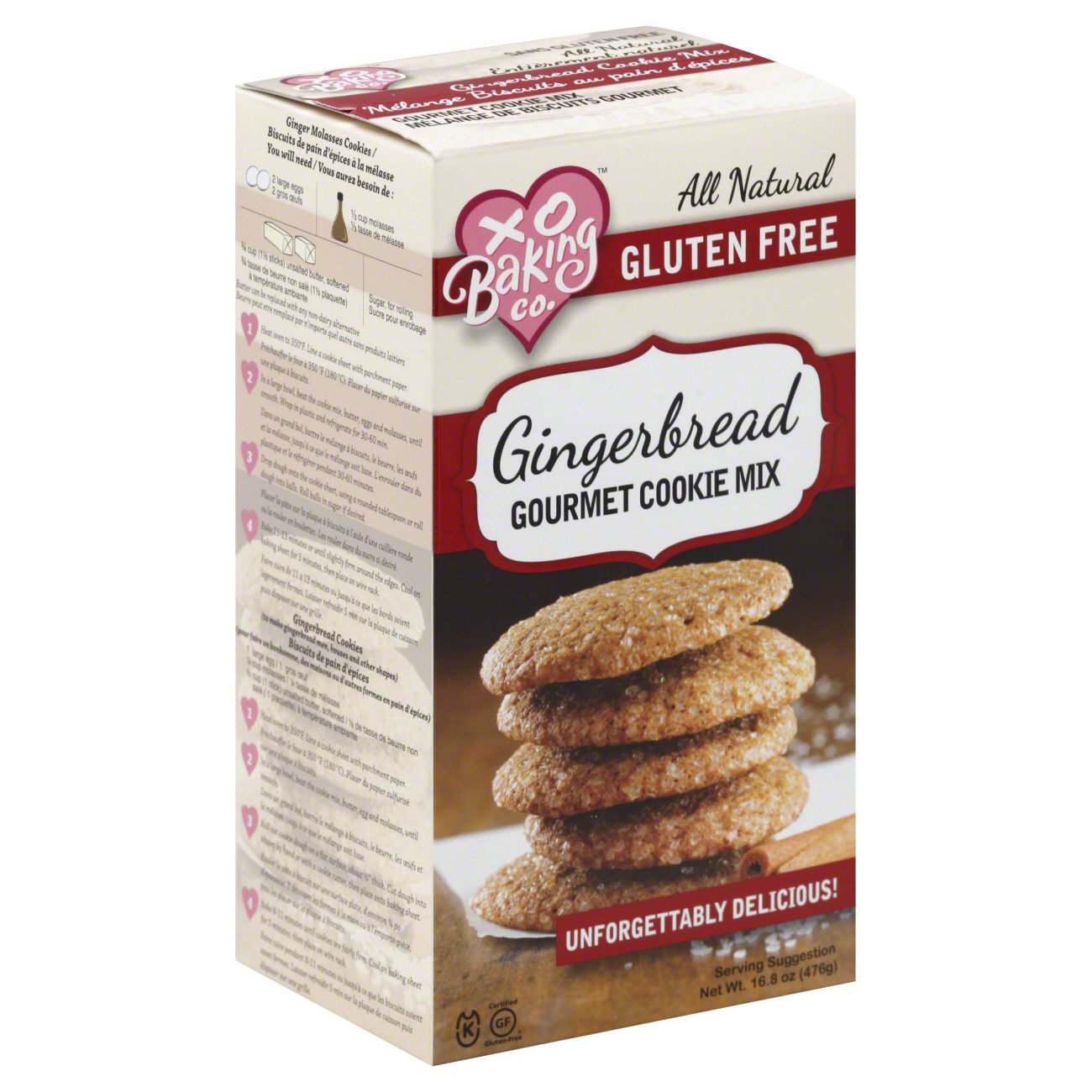 XO Baking Co. Gluten Free Gingerbread Cookie Mix - Shop Baking mixes at ...