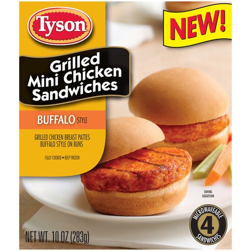 Tyson Grilled Mini Chicken Sandwiches Buffalo Style - Shop Chicken at H-E-B