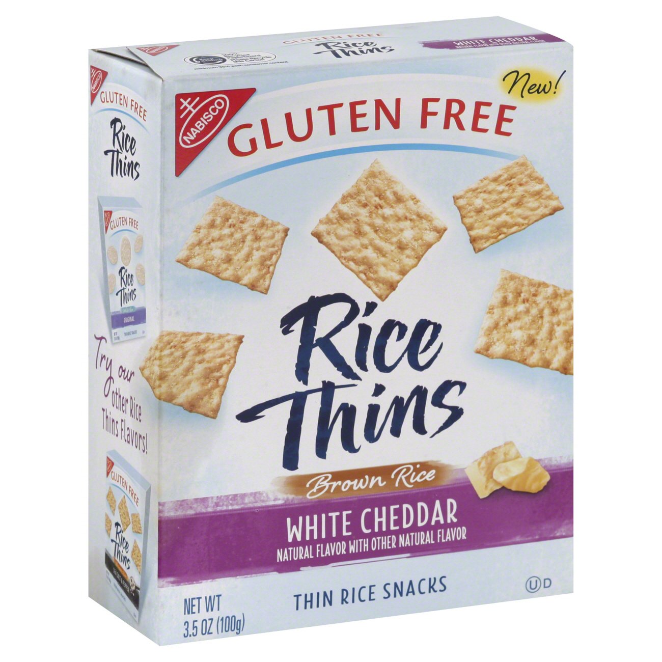 Nabisco Brown Rice White Cheddar Rice Thins - Shop Crackers ...