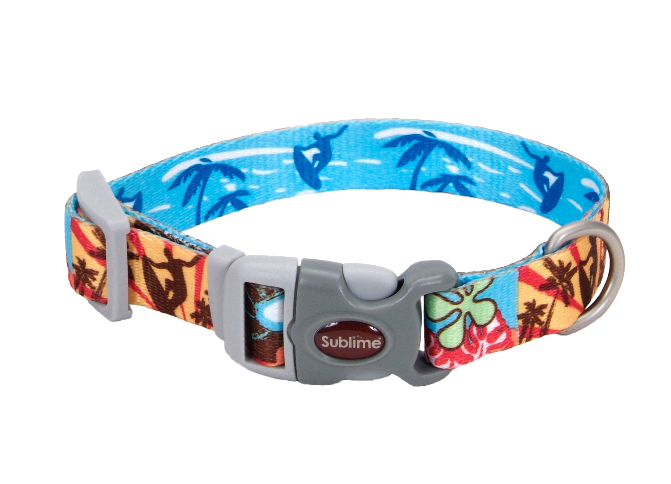 Coastal Pet Products Sublime Surf, Sun & Beach 5/8 Inch Adjustable ...