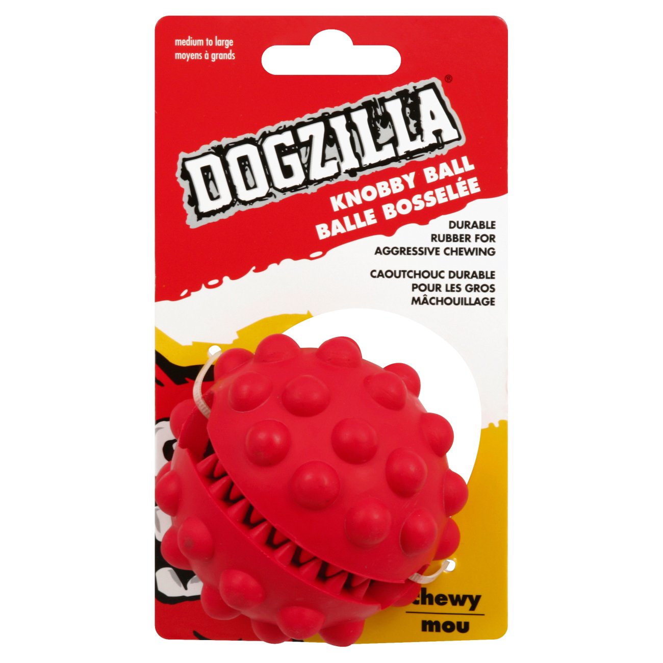 Petmate Dogzilla Large Knobby Treat Ball - Shop Balls & fetch toys at H-E-B