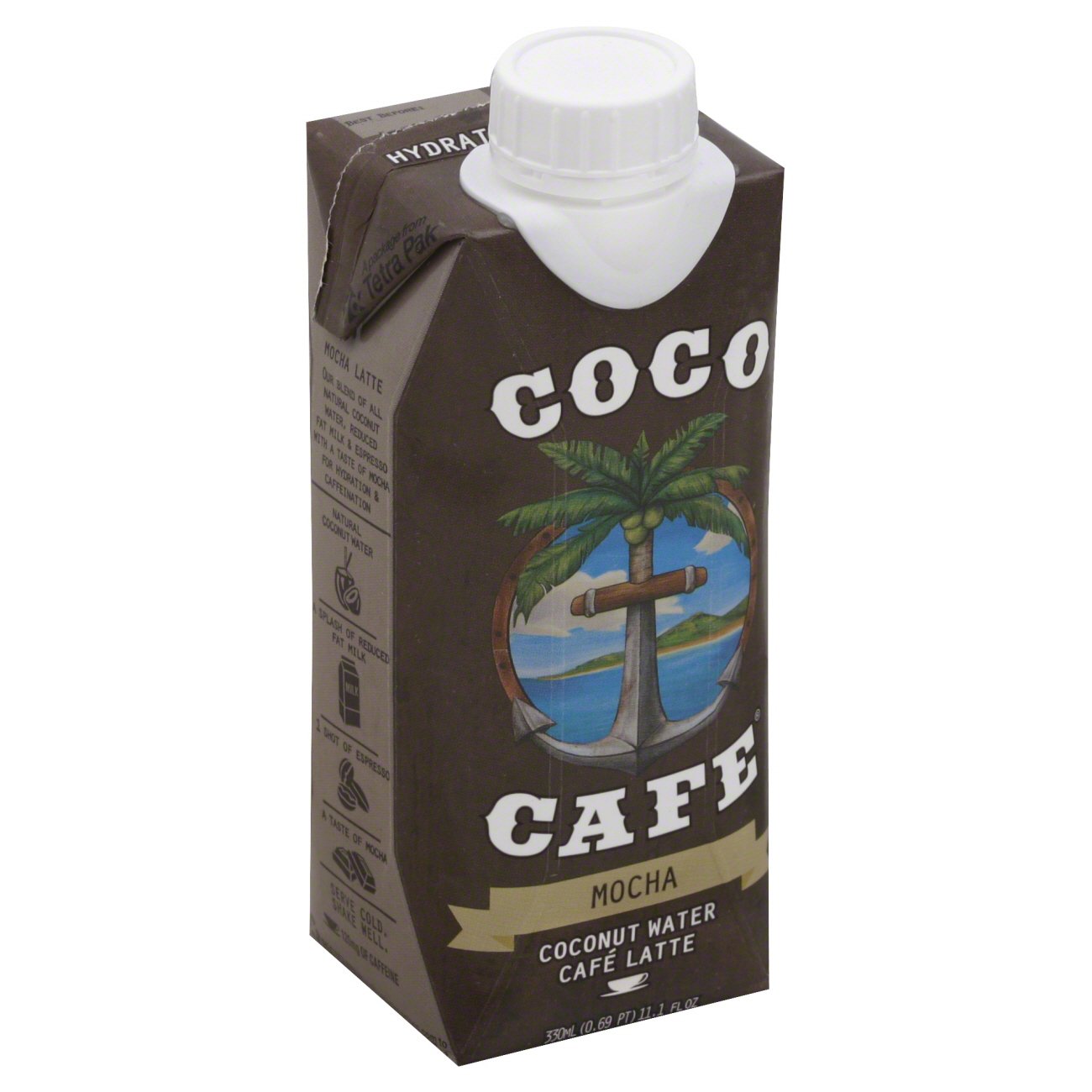 Coco Cafe Cafe Latte Mocha Coconut Water - Shop Coconut Water at H-E-B