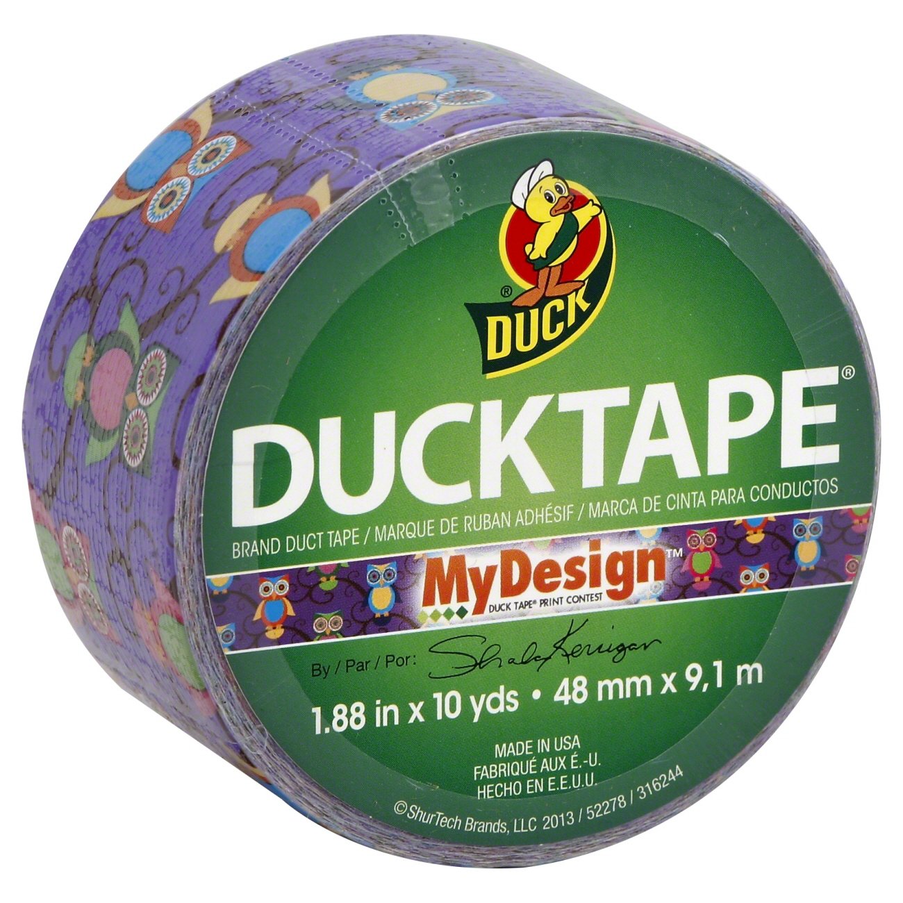 Duck Printed Duck Tape, My Design Retro Owls - Shop Adhesives & tape at ...