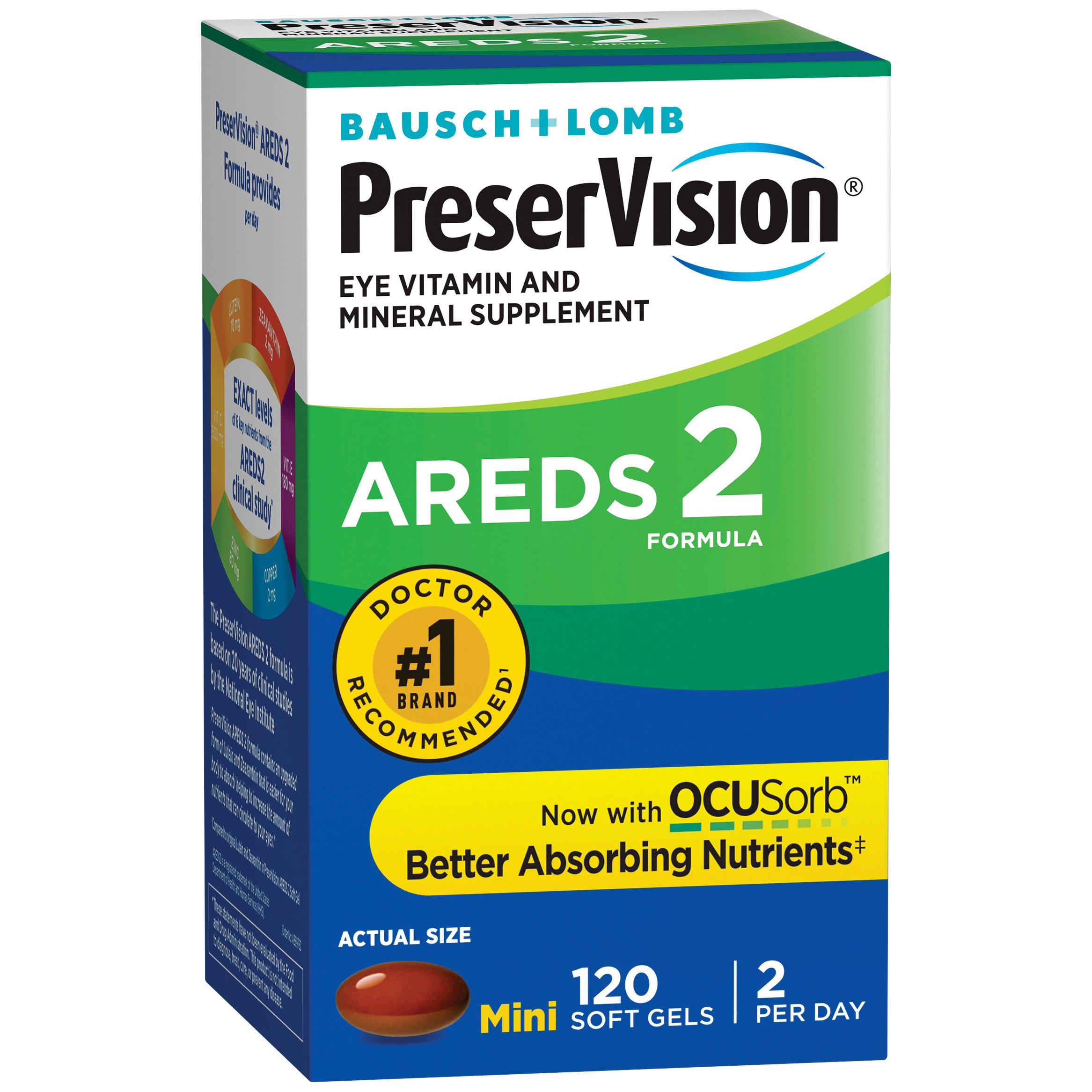 Bausch & Lomb PreserVision AREDS 2 Formula Softgels - Shop ...