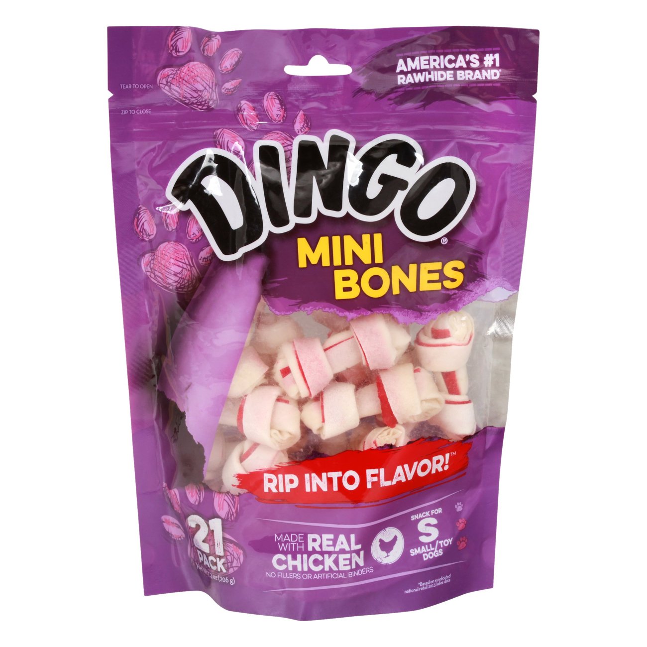 Dingo Meat In The Middle! Mini Bones Value Bag - Shop Bones & rawhides ...