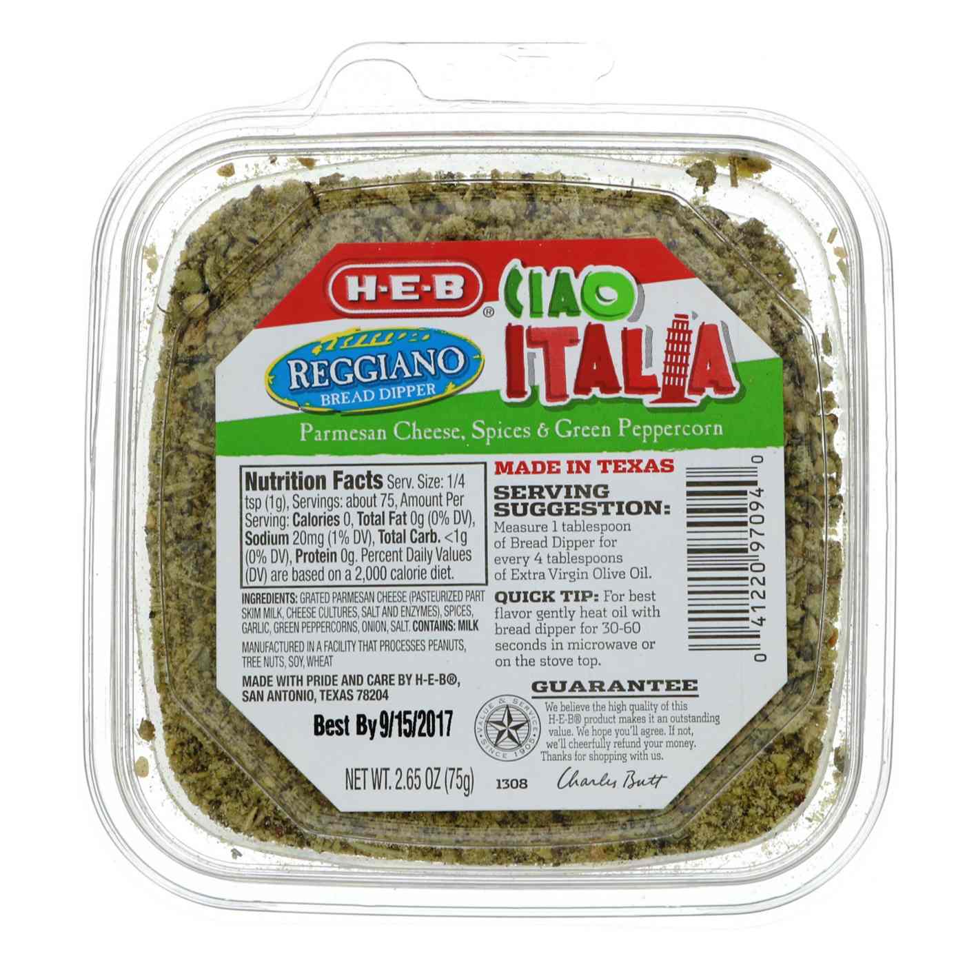 H-E-B Reggiano Bread Dipping Spices - Shop Spice mixes at H-E-B