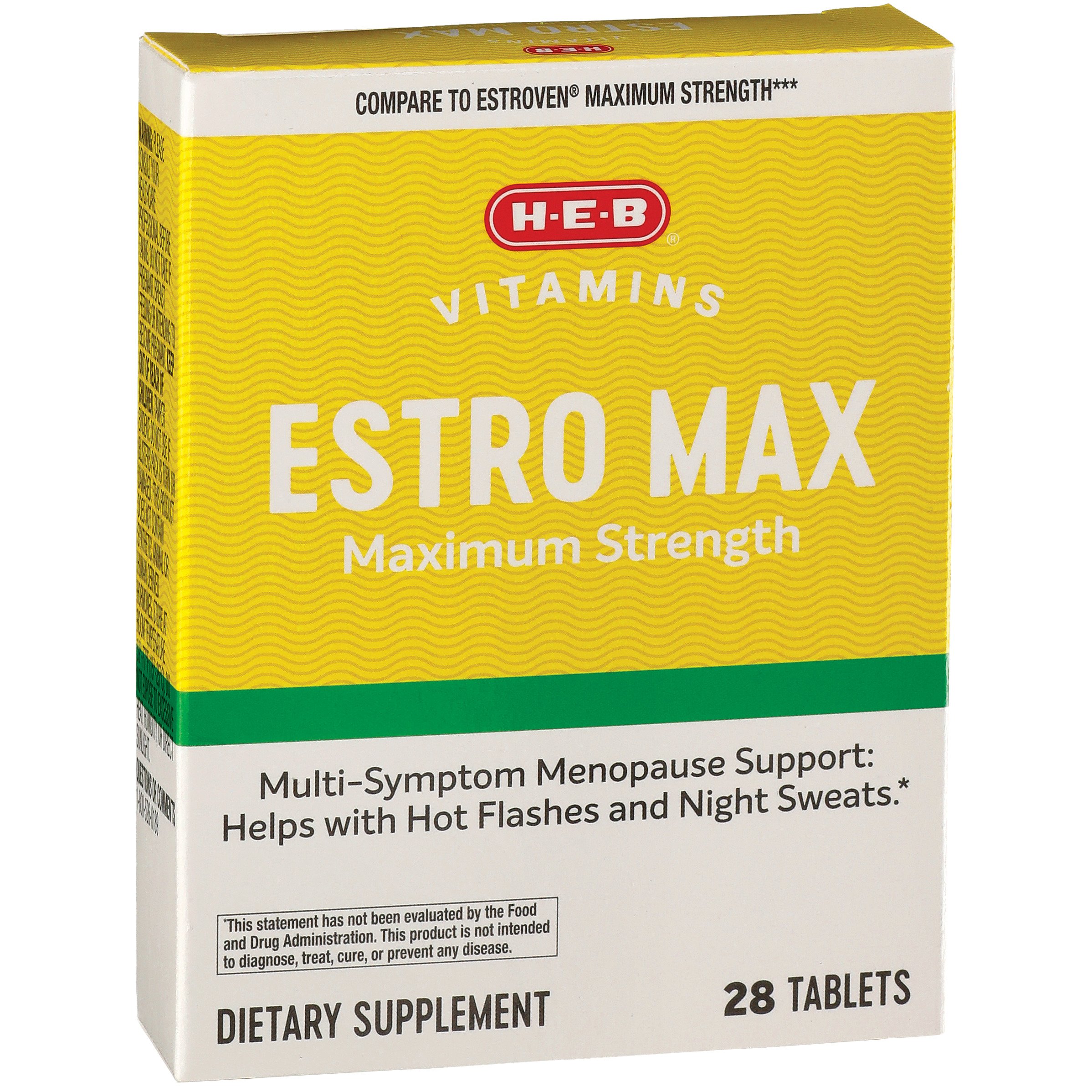 H-E-B Vitamins Estro Max Menopause Support Tablets - Shop Herbs ...