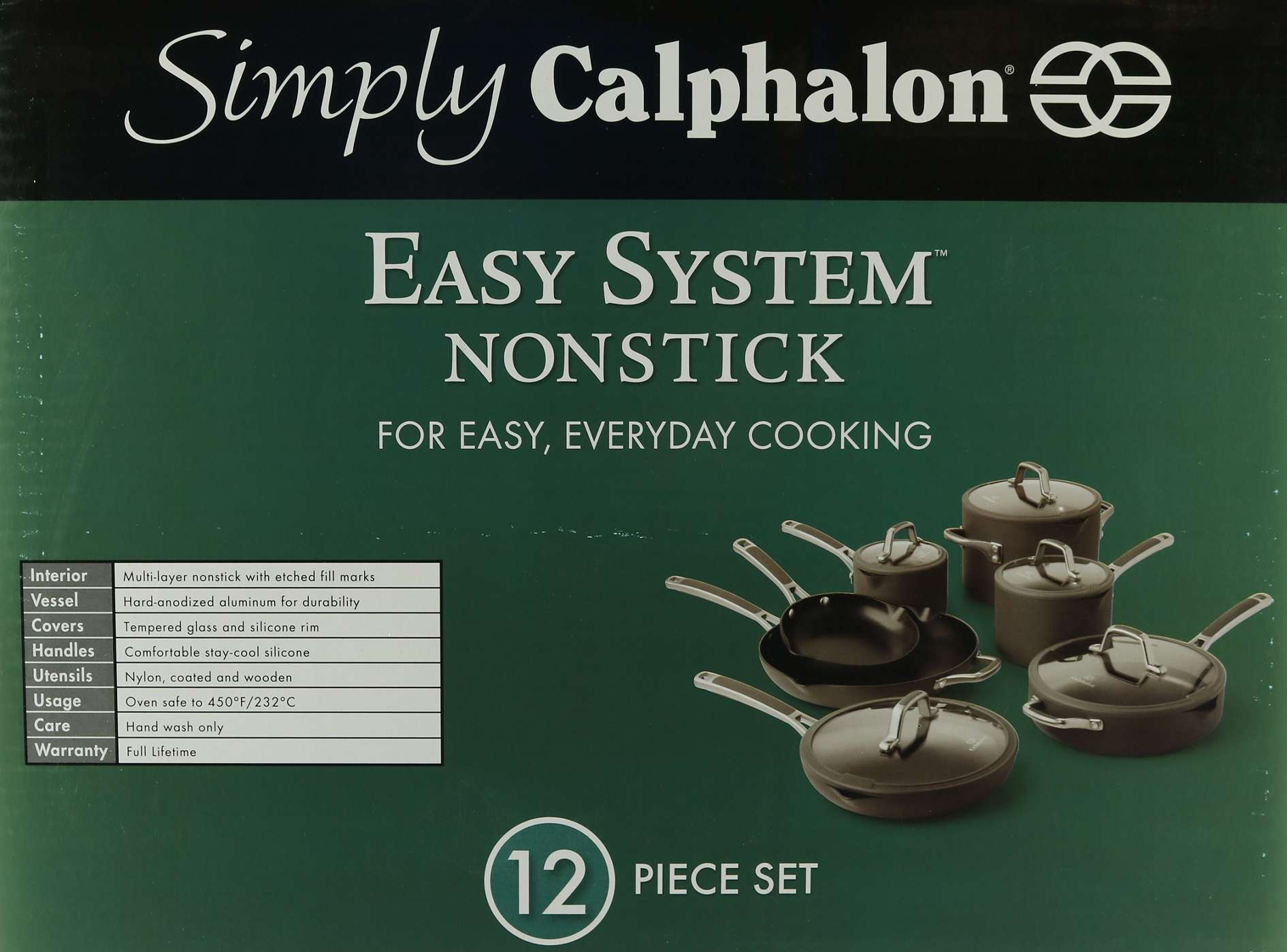 Simply Calphalon Easy System Nonstick 12 Piece Set - Shop Cookware sets ...