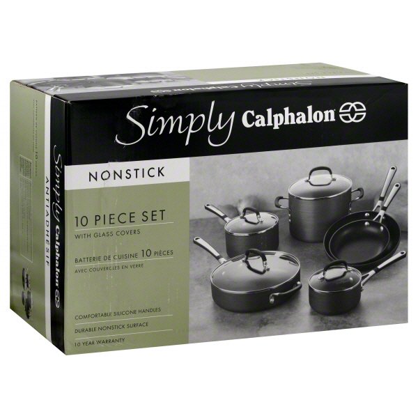 Simply Calphalon Nonstick Set with Glass Covers - Shop Cookware at H-E-B
