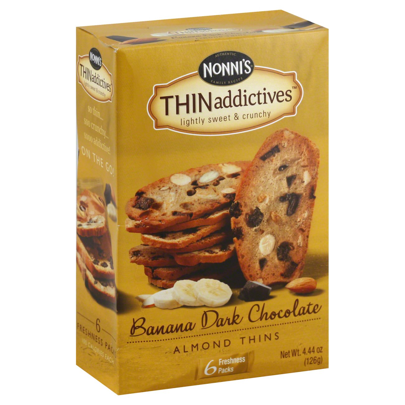 Nonni's Thin Addictives Banana Dark Chocolate Almond Thins - Shop ...