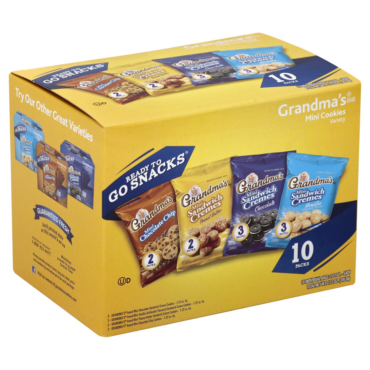 Grandma's Mini Cookies Variety Pack - Shop Cookies at H-E-B