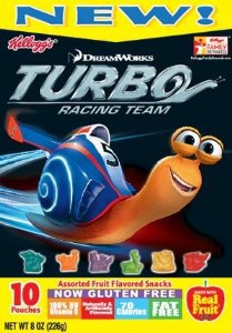 Kellogg's Disney Dreamworks Turbo Racing Team Fruit Flavored Snacks ...