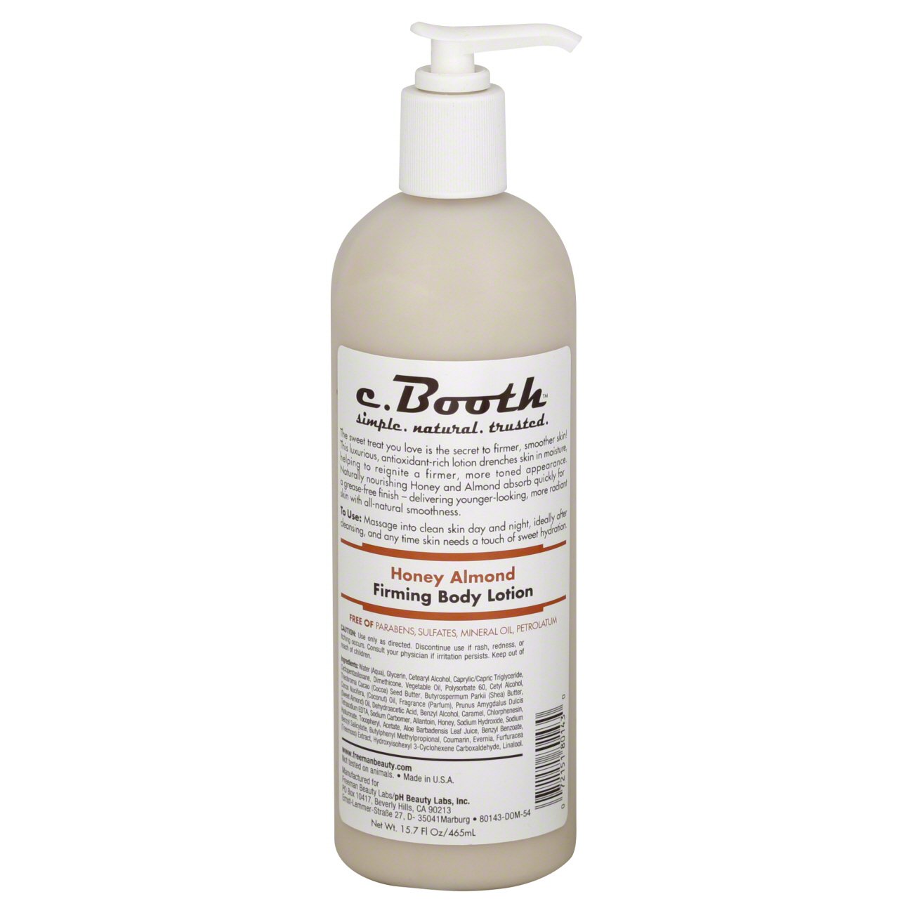 c. Booth Honey Almond Firming Body Lotion - Shop Bath & Skin Care at H-E-B