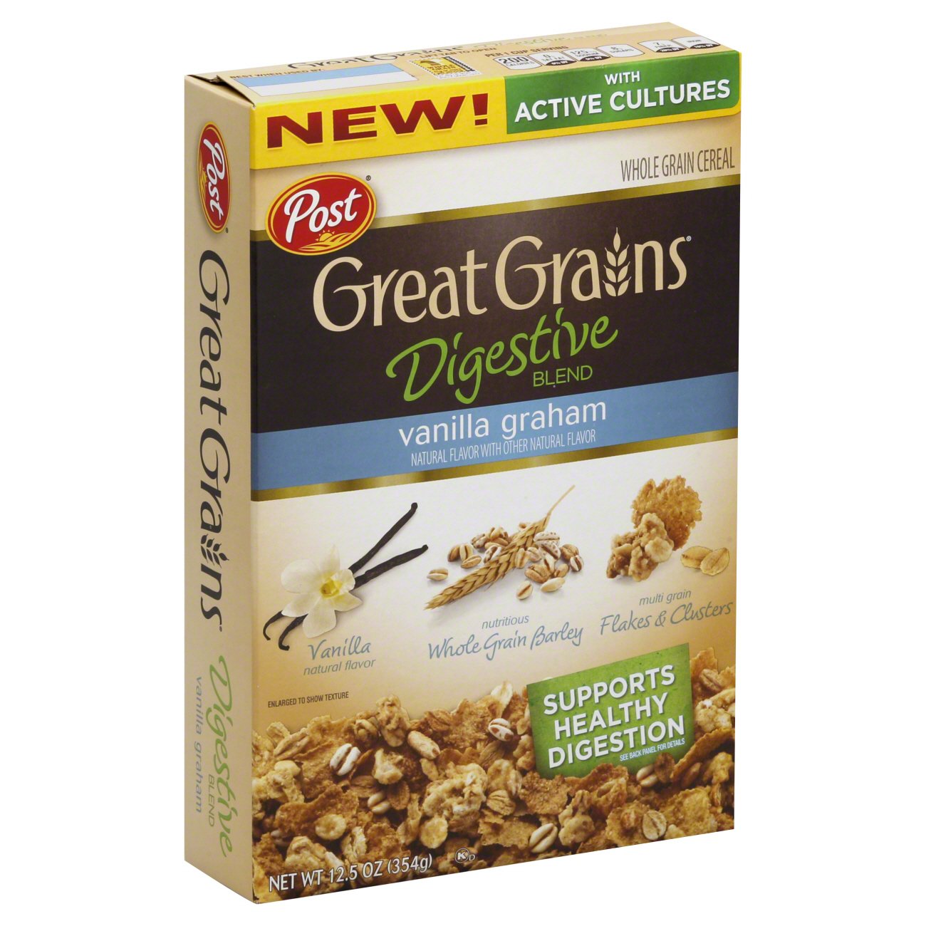 Post Great Grains Digestive Blend Vanilla Graham - Shop Cereal at H-E-B