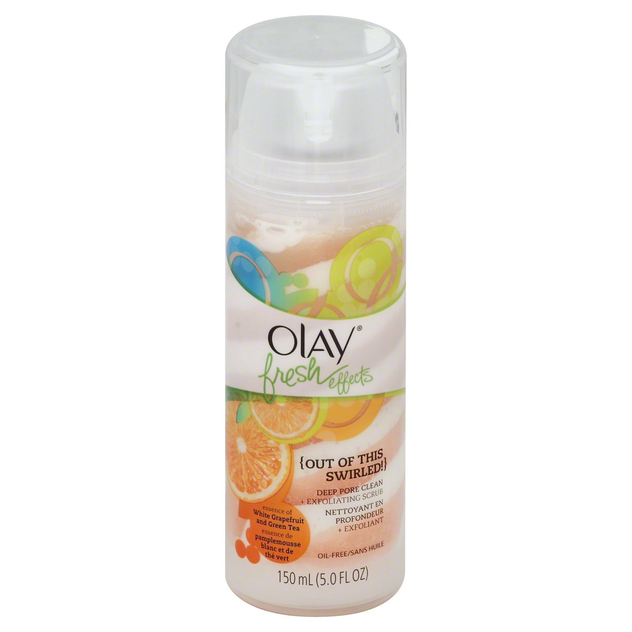 Olay Fresh Effects Pore Clean Exfoliating Scrub Grapefruit - Shop ...