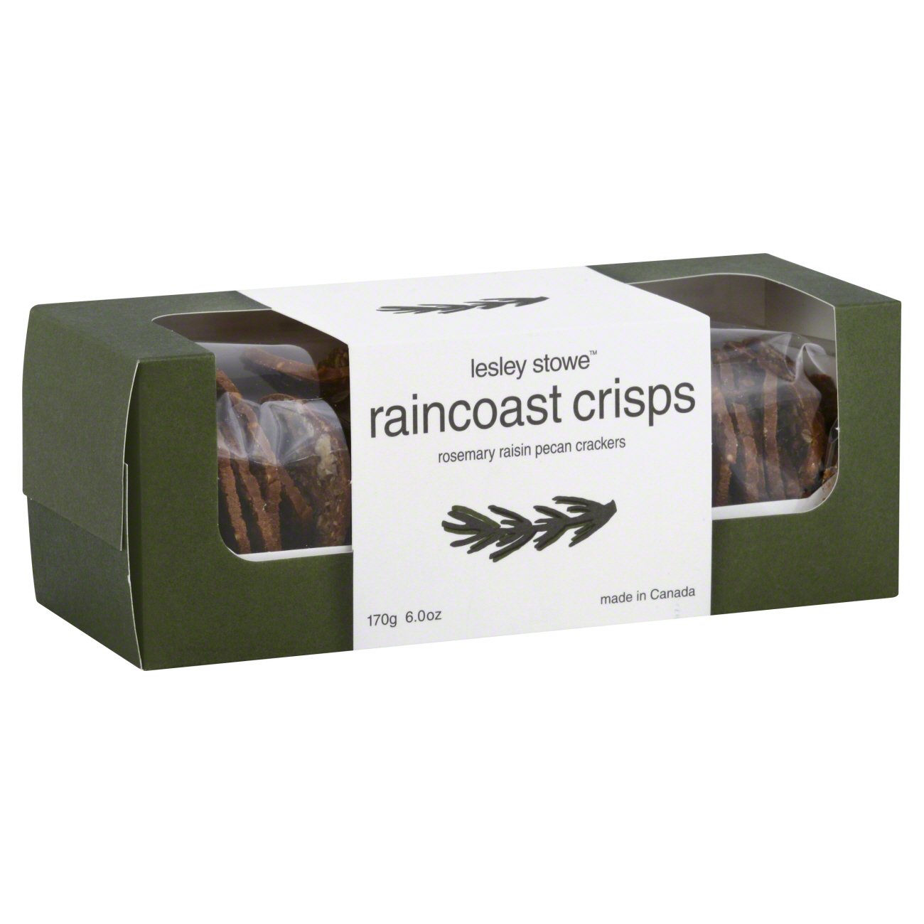 Lesley Stowe Raincoast Rosemary Raisin Pecan Crisps - Shop Crackers ...