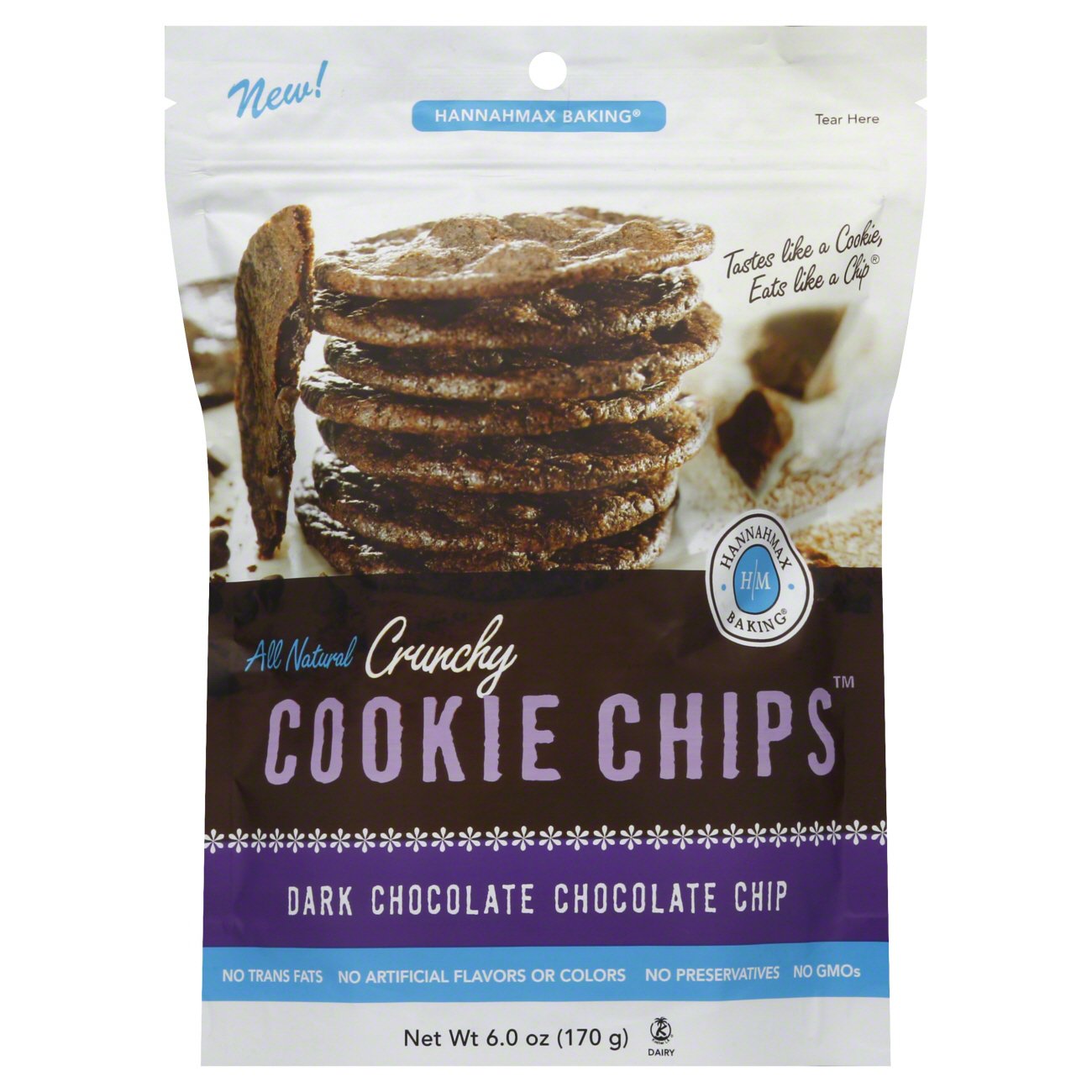 HannahMax Baking Dark Chocolate Chocolate Chips Crunchy Cookie Chips ...