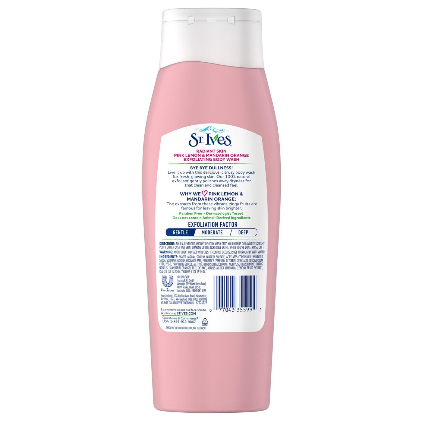 St. Ives Radiant Skin Body Wash - Pink Lemon and Mandarin Orange - Shop ...