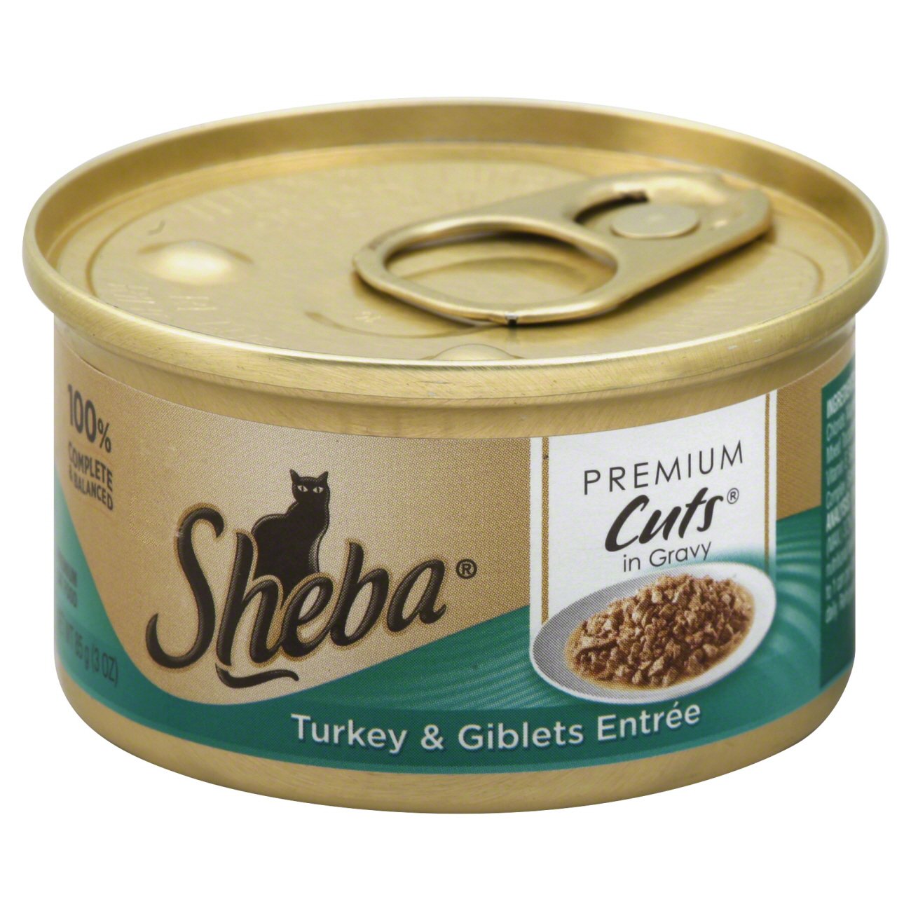 Sheba Premium Cuts Cat Food Turkey and Giblets Entree in Gravy - Shop ...