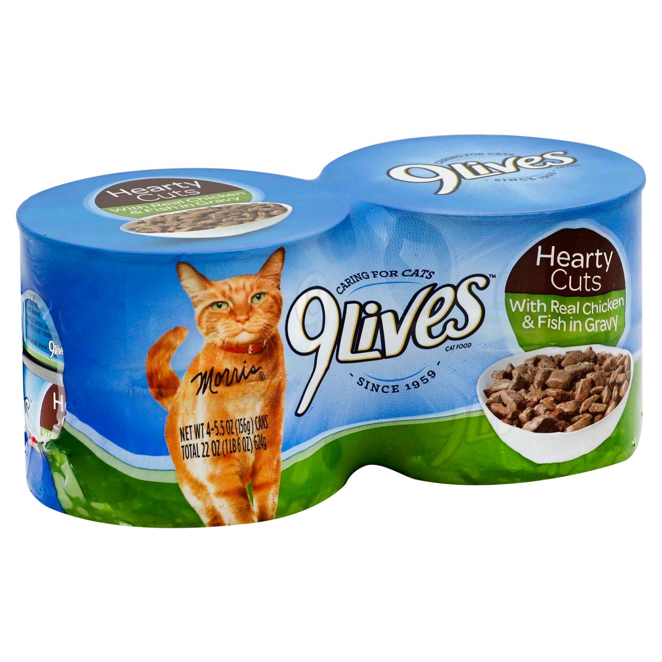 9Lives Hearty Cuts with Real Chicken & Fish in Gravy Cat Food - Shop ...