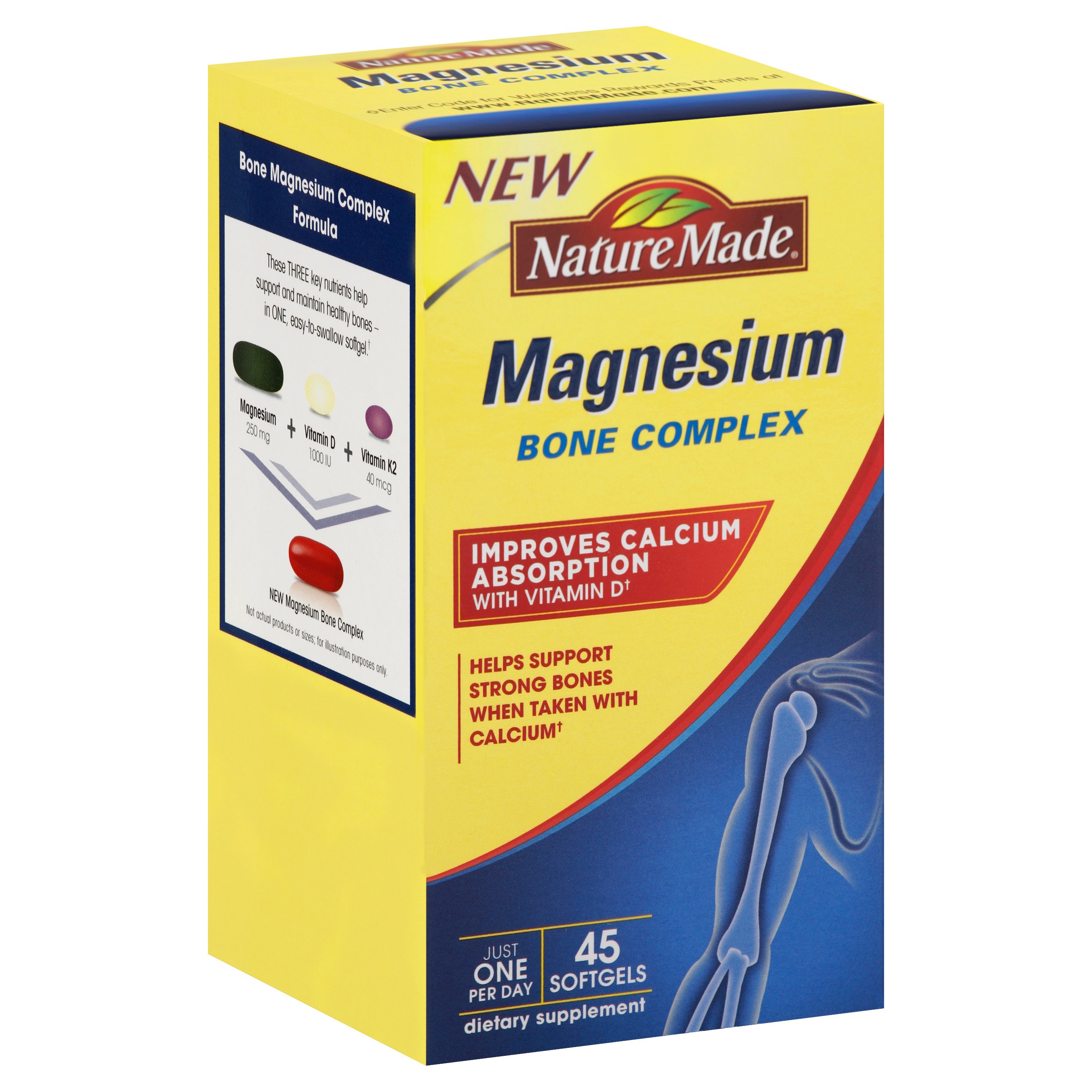Nature Made Magnesium Bone Complex Softgels - Shop Minerals at H-E-B