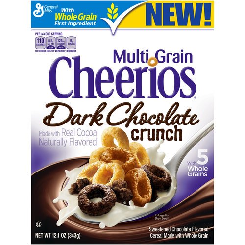 General Mills Multi-Grain Cheerios Dark Chocolate Crunch Cereal - Shop ...