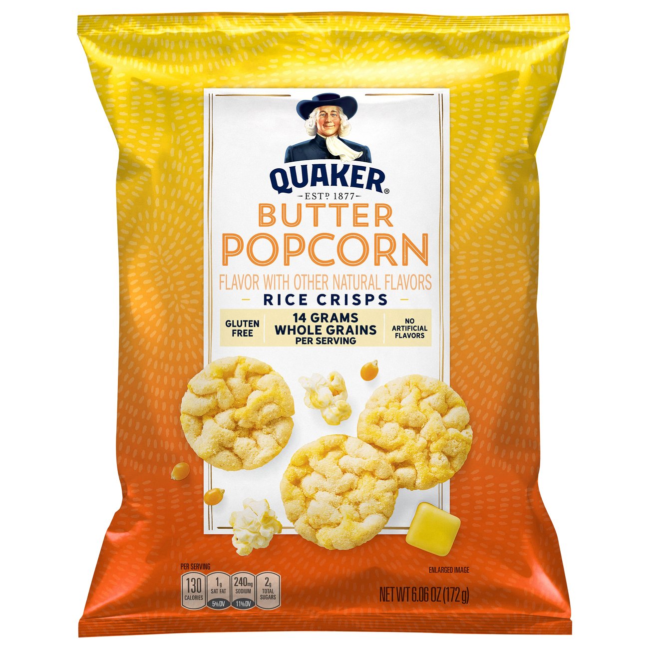 Quaker Buttered Popcorn Rice Crisps - Shop Rice cakes at H-E-B Quaker Buttered Popcorn Rice Crisps - Shop Rice cakes at H-E-B