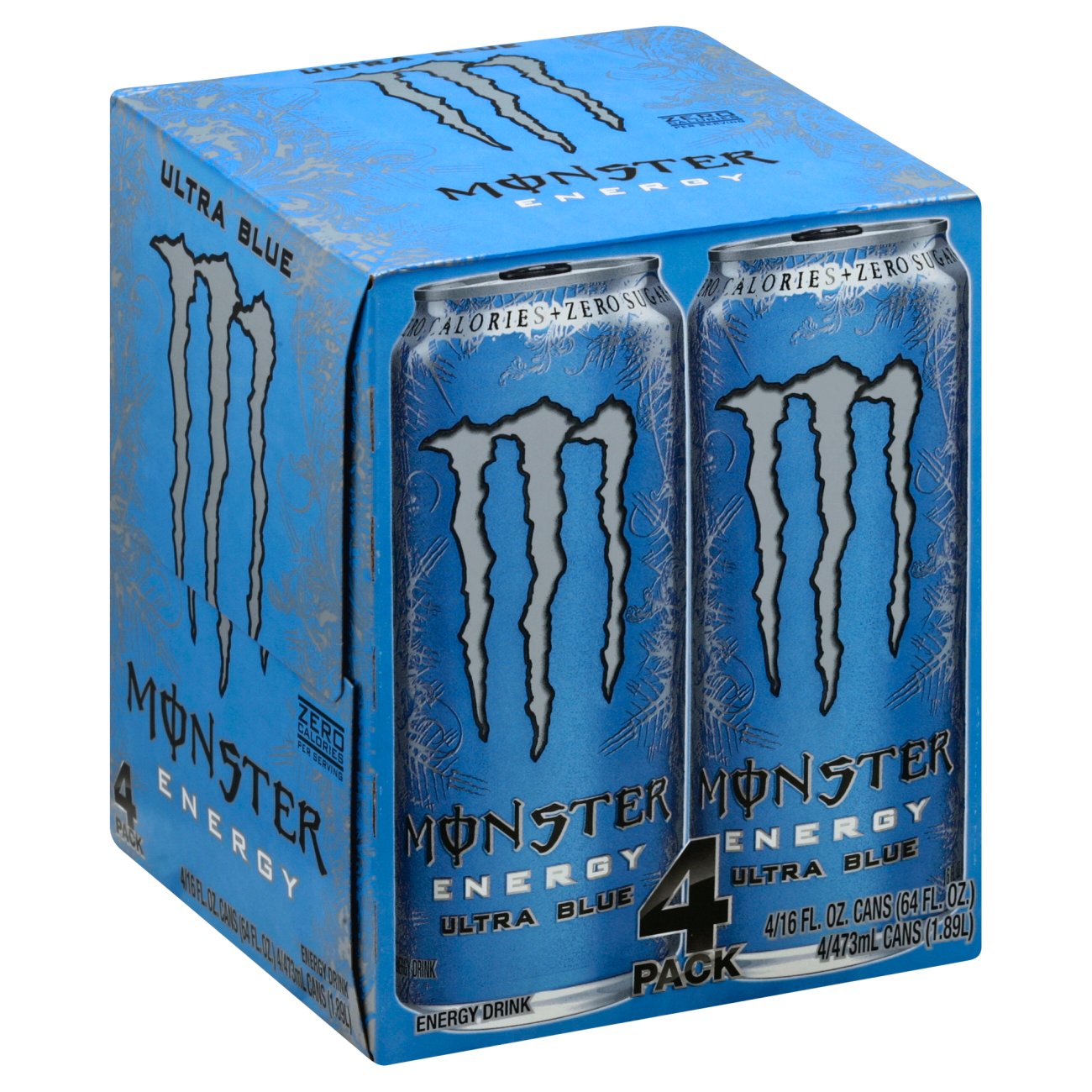 Monster Ultra Blue Energy Drink 16 oz Cans - Shop Sports & energy ...