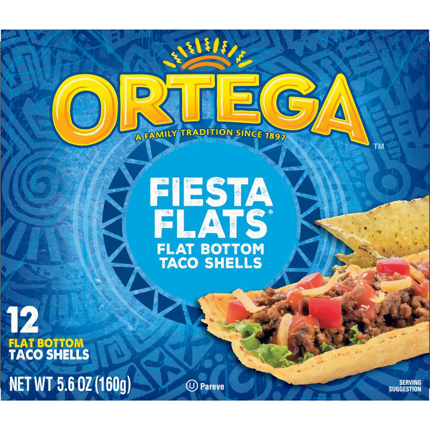 Ortega Fiesta Flats Flat Bottom Taco Shells - Shop Tortillas at H-E-B