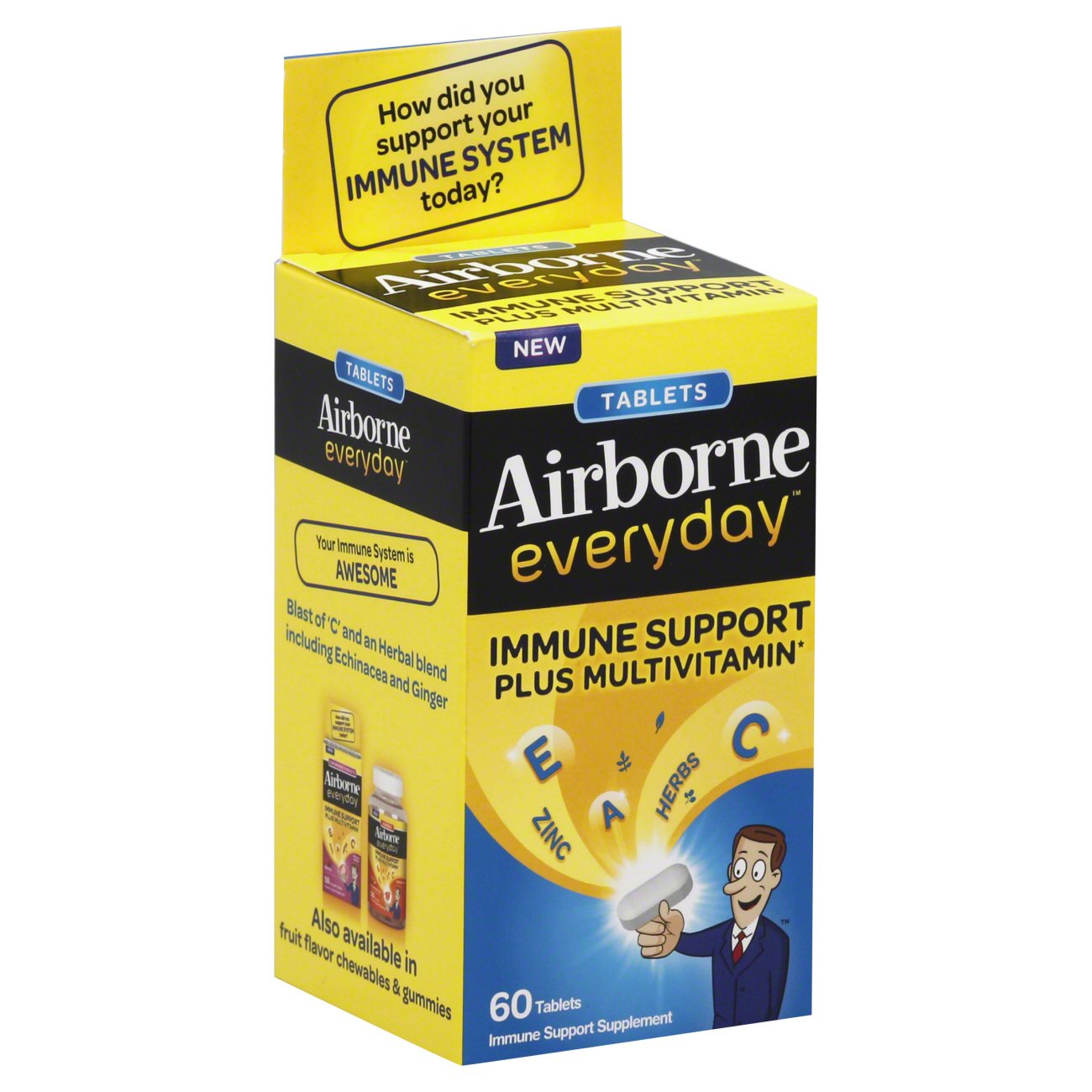 Airborne Everyday Immune Support Plus Multivitamin Tablets - Shop ...
