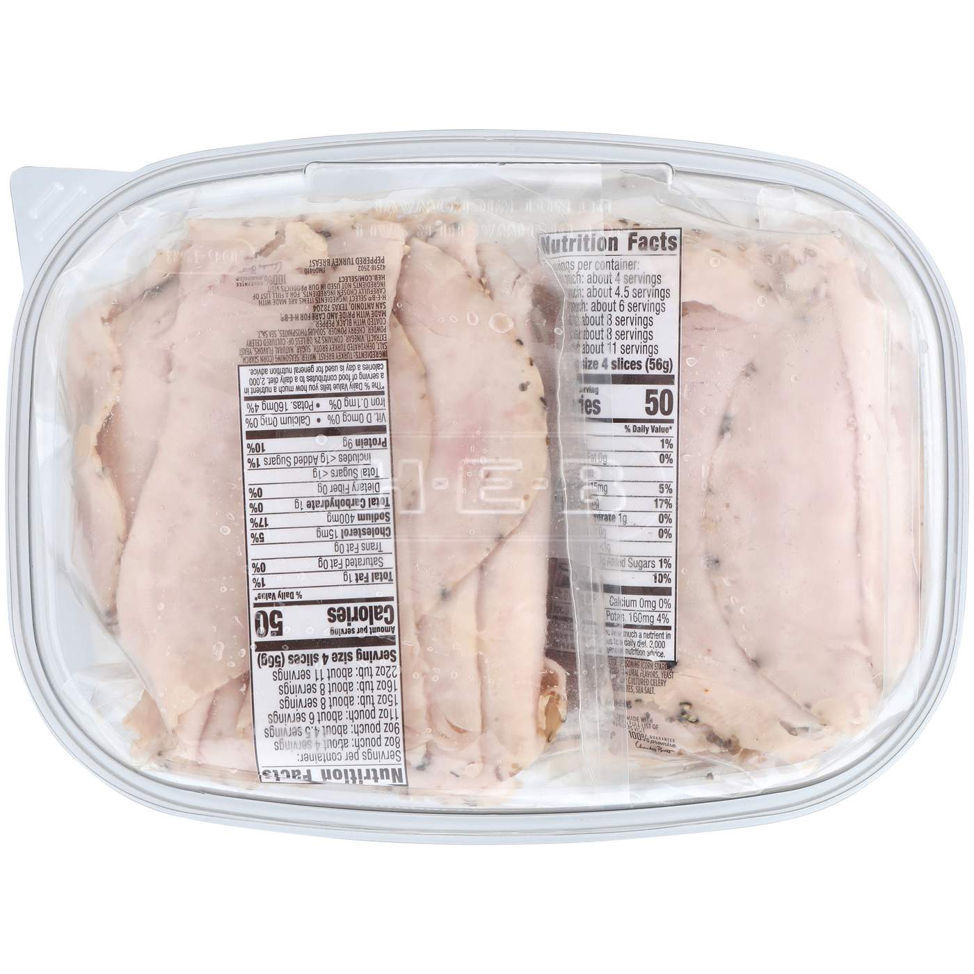 H-E-B Peppered Turkey Breast Lunch Meat - Family Pack - Shop Meat at H-E-B