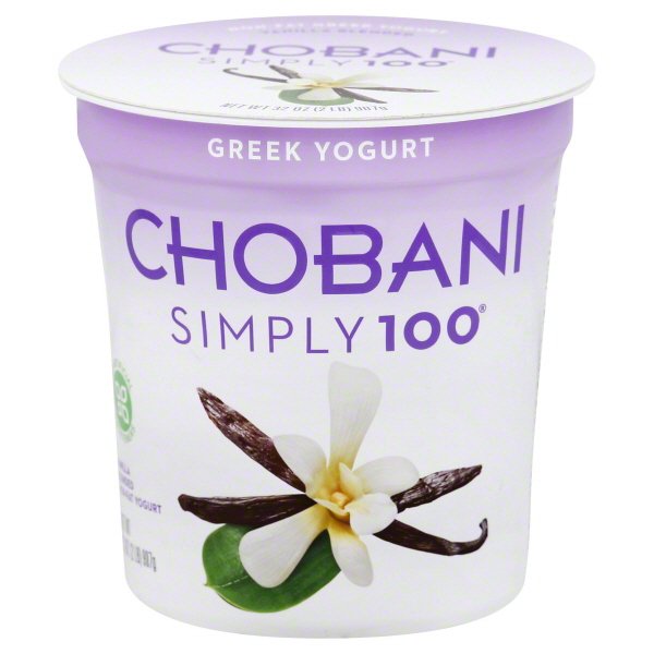Chobani Simply 100 Non-Fat Vanilla Blended Greek Yogurt - Shop Yogurt ...