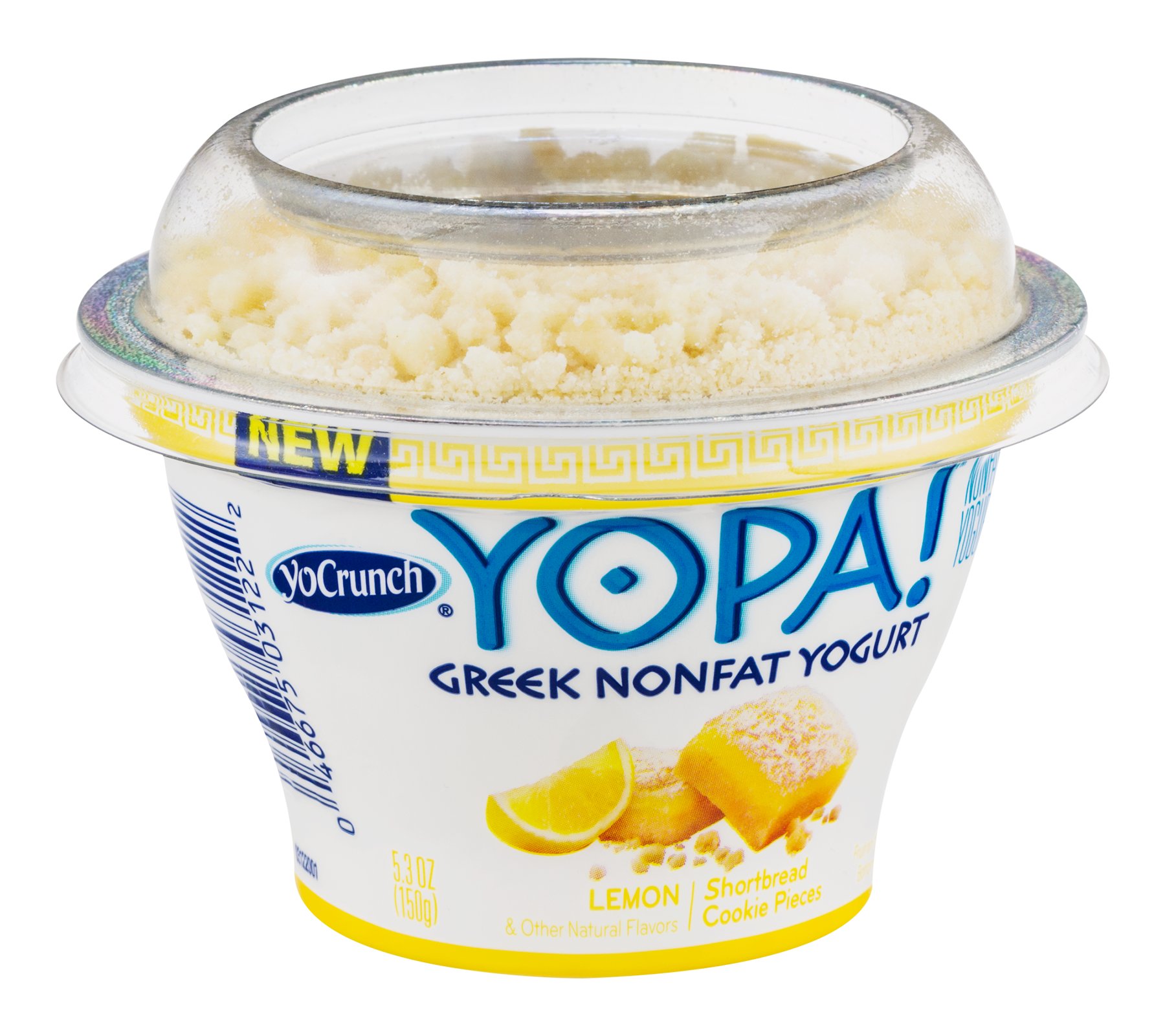 Yopa Lemon Shortbread Crumbles Greek Nonfat Yogurt - Shop Yogurt at H-E-B