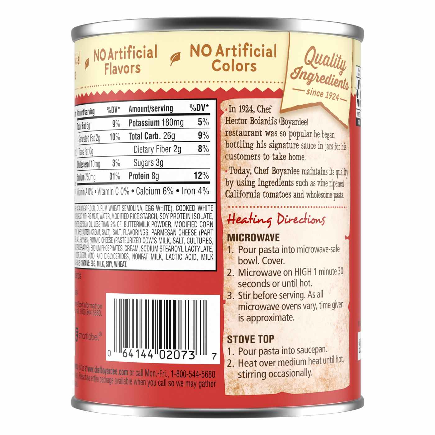 Chef Boyardee Chicken Alfredo Pasta - Shop Pantry meals at H-E-B