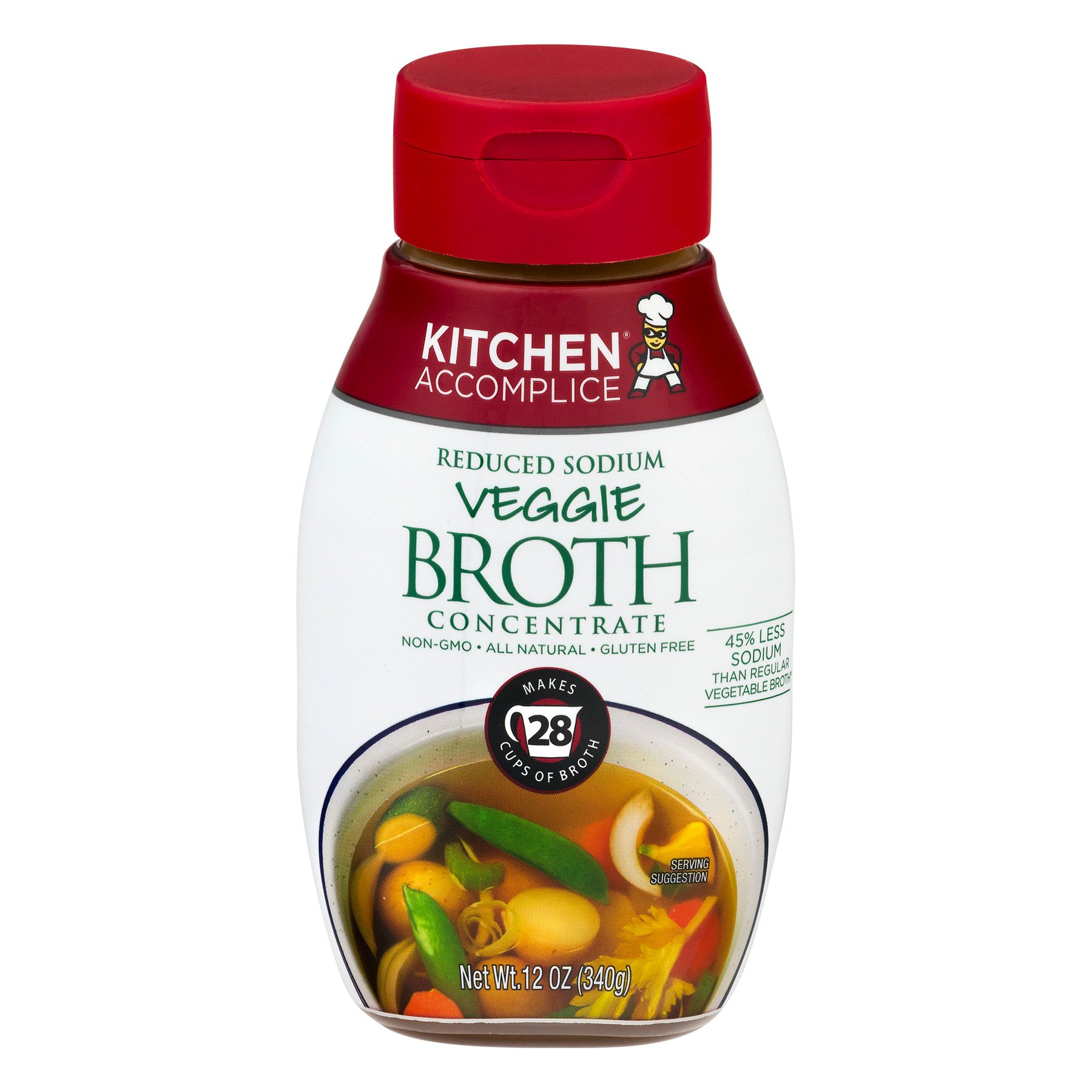 Kitchen Accomplice Reduced Sodium Veggie Broth Concentrate - Shop Broth ...