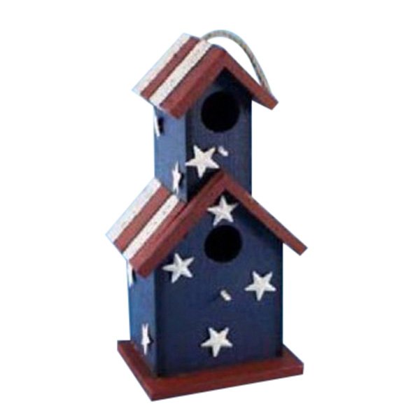Don Mechanic Stars & Stripes Double Birdhouse - Shop Outdoor decor at H-E-B