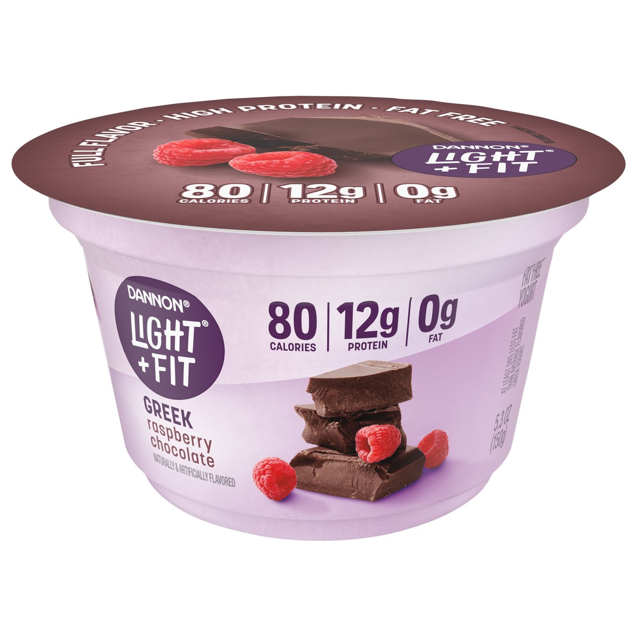 Dannon Light & Fit Raspberry Chocolate Greek Yogurt - Shop Yogurt at H-E-B