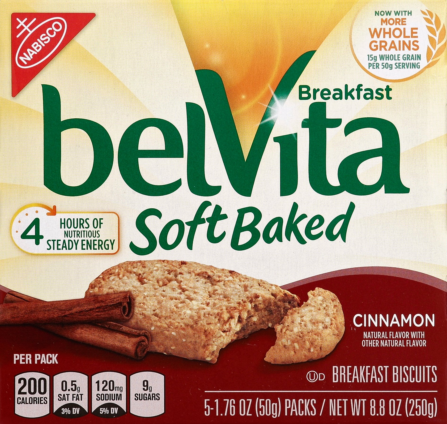 belVita Soft Baked Breakfast Biscuits - Cinnamon - Shop Cookies at H-E-B