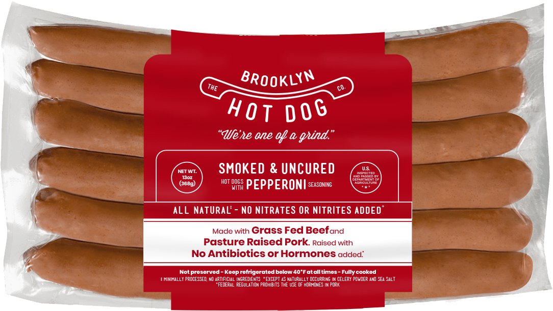 Brooklyn Hotdog Smoked & Uncured Pepperoni Dogs - Shop Meat at H-E-B