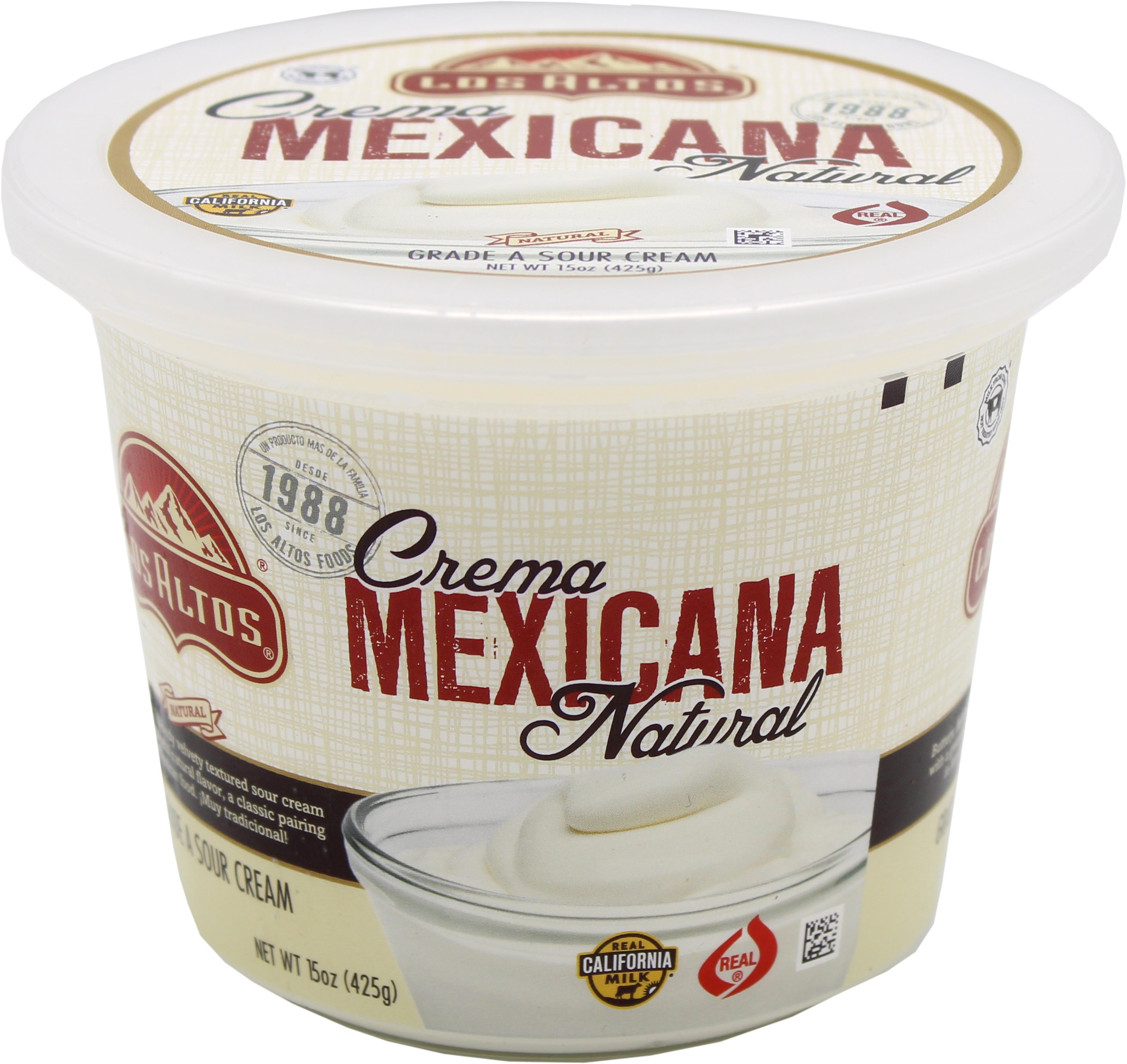 Los Altos Crema Mexicana Natural - Shop Cheese at H-E-B