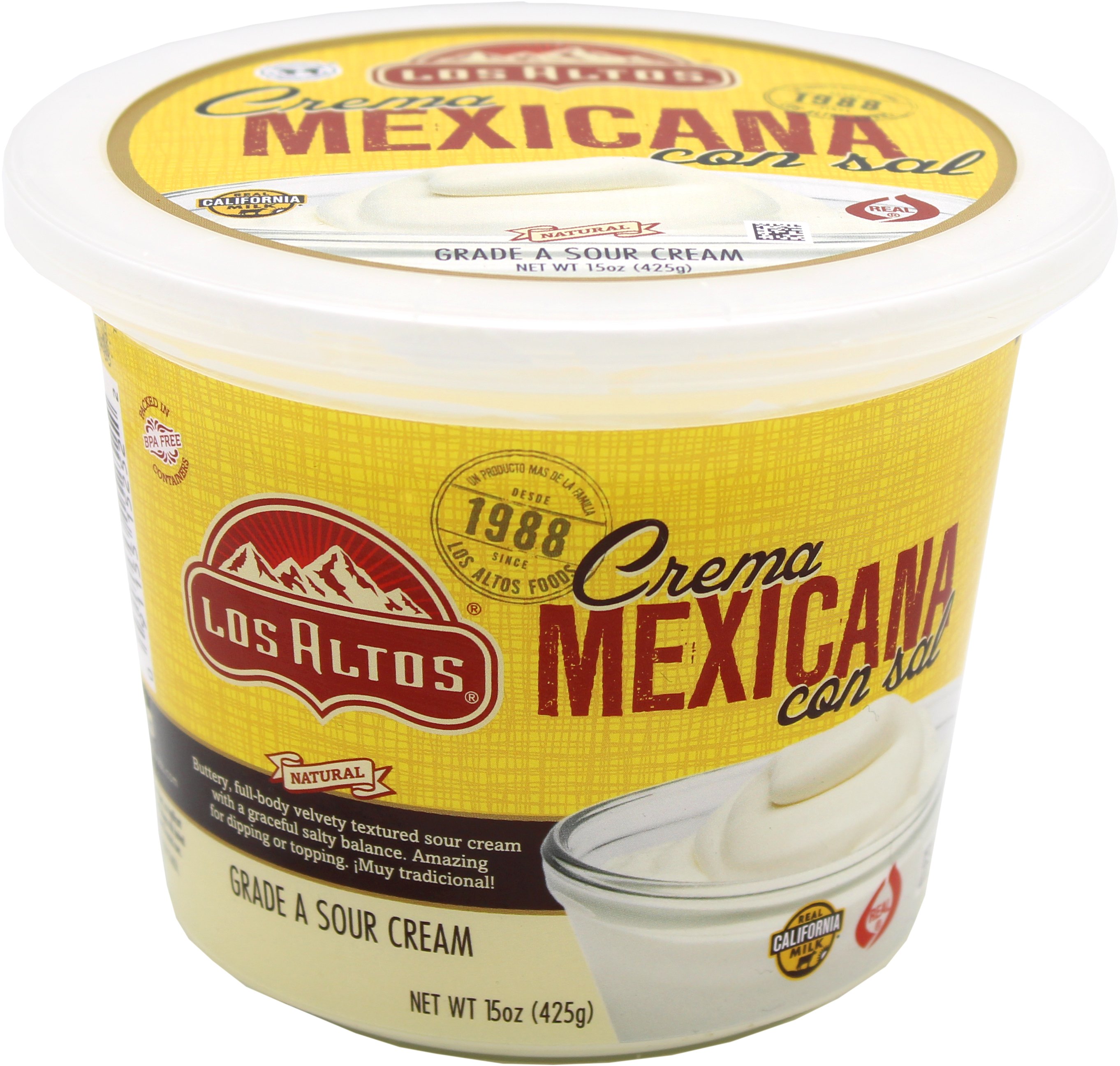 Los Altos Crema Mexicana Con Sal - Shop Cheese at H-E-B