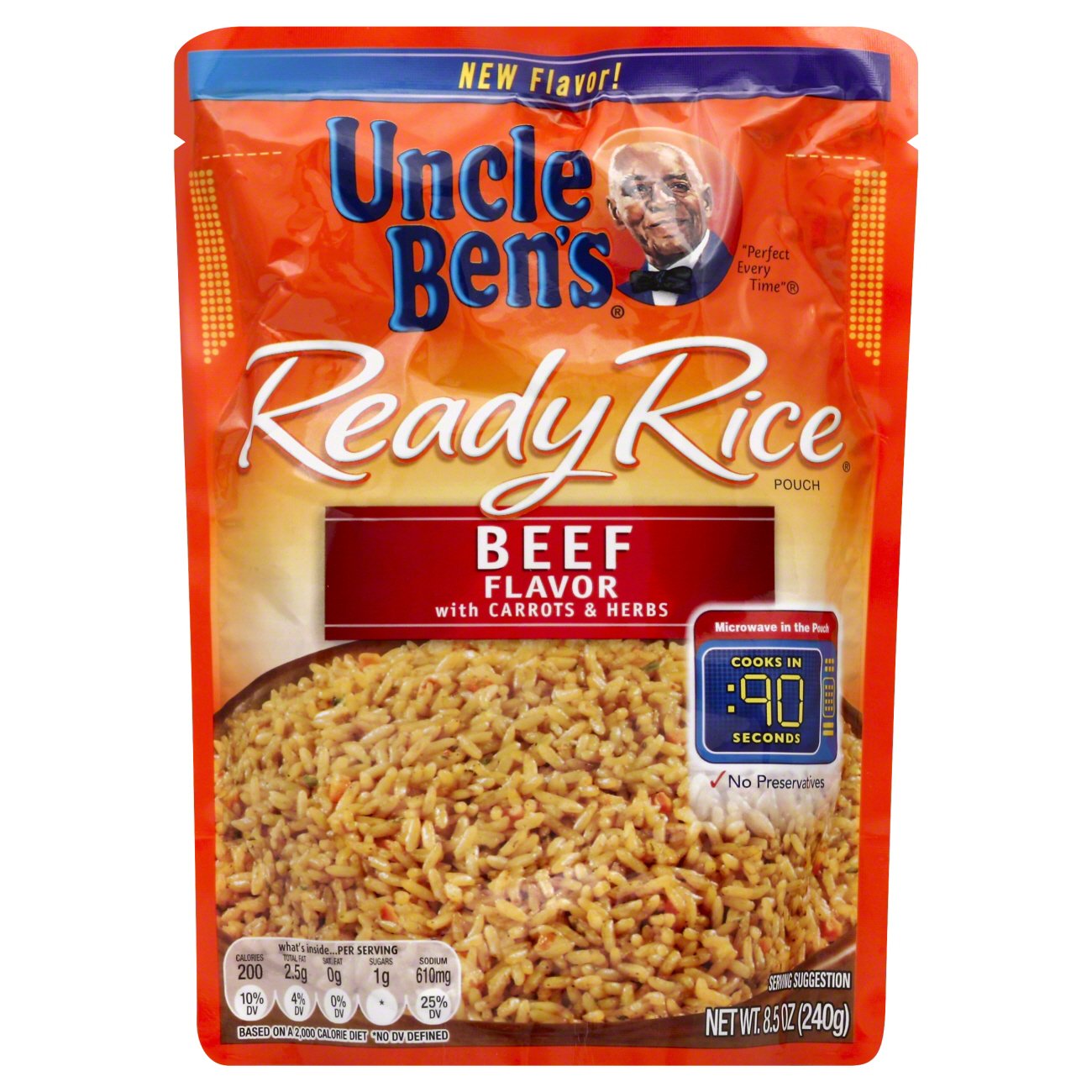 Uncle Ben's Ready Rice Beef Flavor - Shop Rice & grains at H-E-B