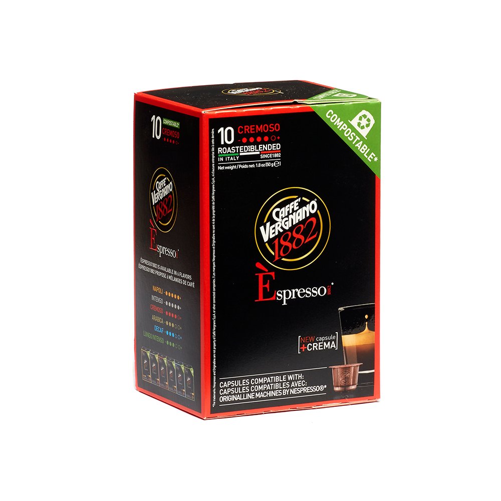 Caffe' Vergnano Cremoso Espresso Single Serve Capsules - Shop Coffee at ...