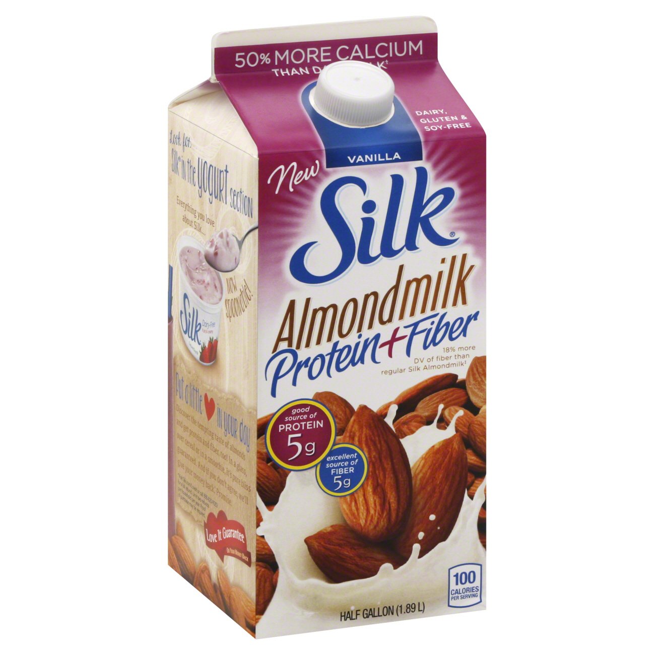 Silk Vanilla Almondmilk with Protein + Fiber - Shop Milk at H-E-B